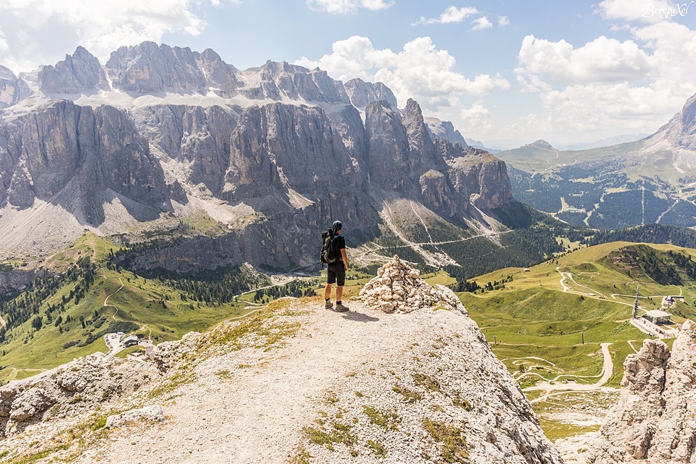 Bergpixel Bergtour Grödner Joch-Große Cirspitze-Jimmy Hütte-Dolomiten